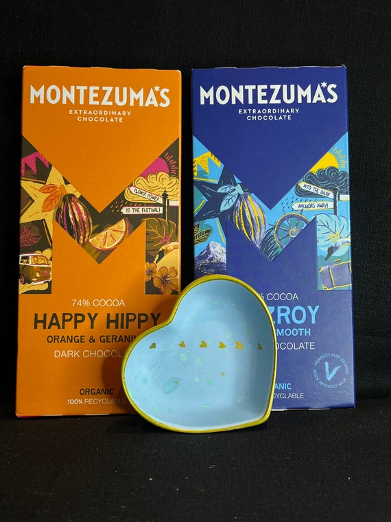 Soft Blue and Gold Terrazzo Style Heart Trinket Dish Resin | Etsy