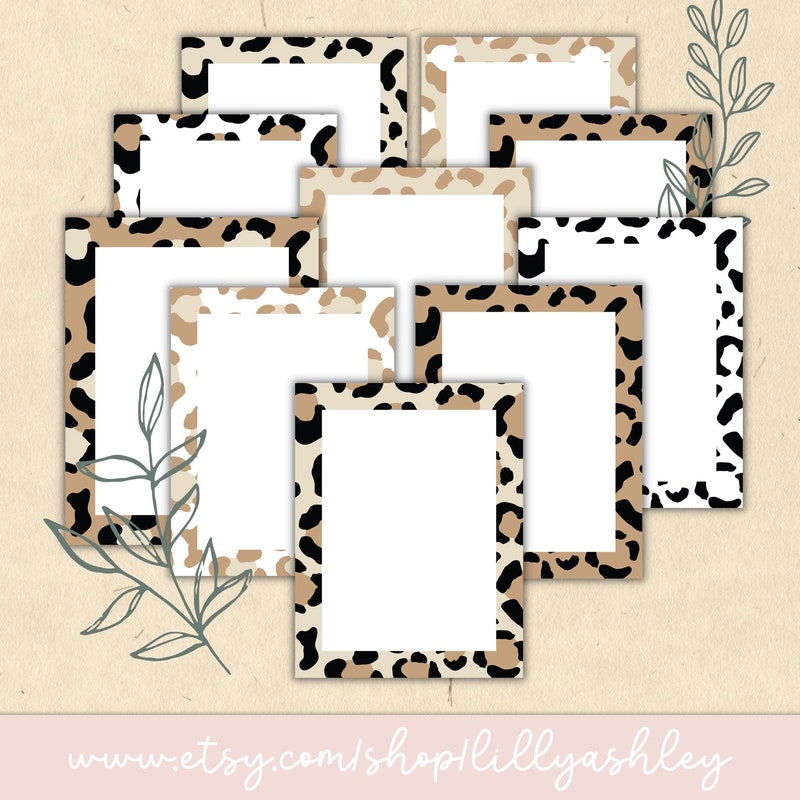 Gold Border Labels - Etsy