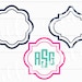 Monogram SVG Files Set of 3 Shapes-svg & PNG. Commercial Use Approved ...