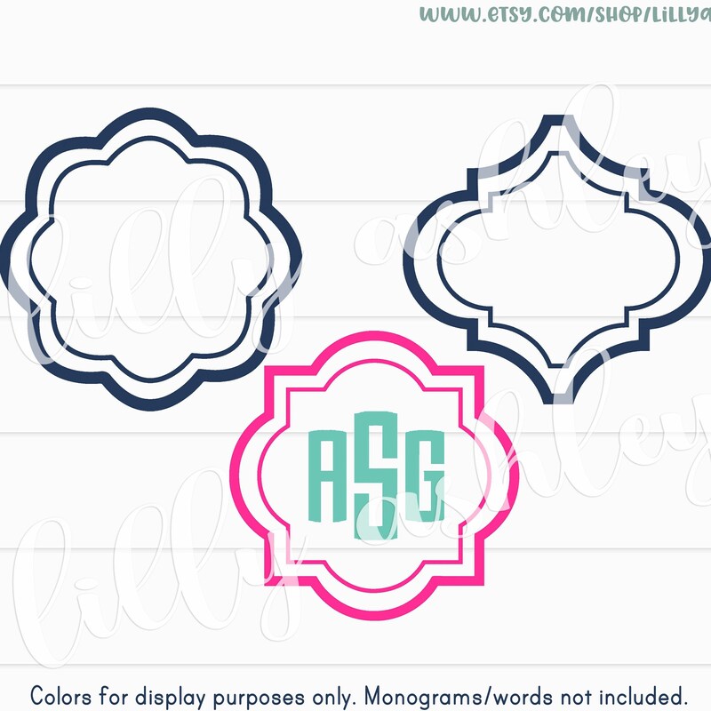 Monogram Svg Files - Etsy