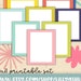 Bordered Paper Printable Borders Bundle of 24 Colors- PDF & JPG 8.5x11 ...