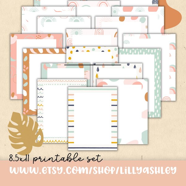 Paper With Border Digital - Etsy