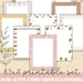 Border Paper Pack of 12--PDF & PNG Files--8.5x11 Downloadable Paper ...