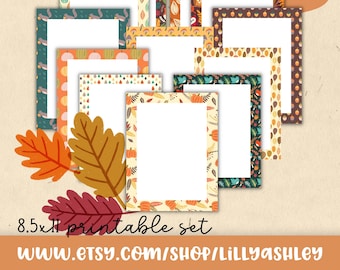 Fall Border Paper - Etsy