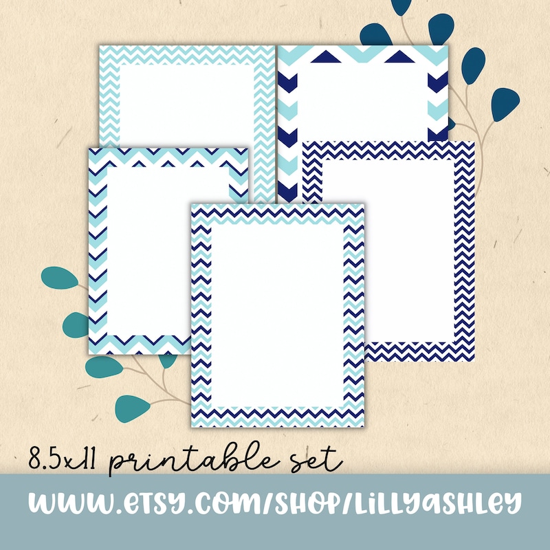 Chevron Borders - Etsy