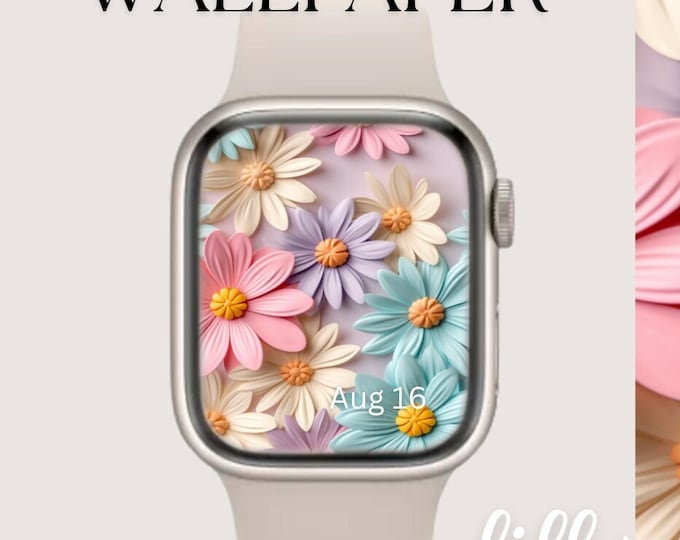 Floral Apple Watch Face , Watch Background, Womens Apple Watch ...