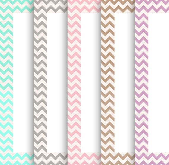Chevron Page Border Template Summer Tropical Chevron Seamless Border