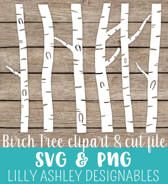 Birch Tree SVG Cut File Svg/png Formats. Birch Tree Clipart | Etsy