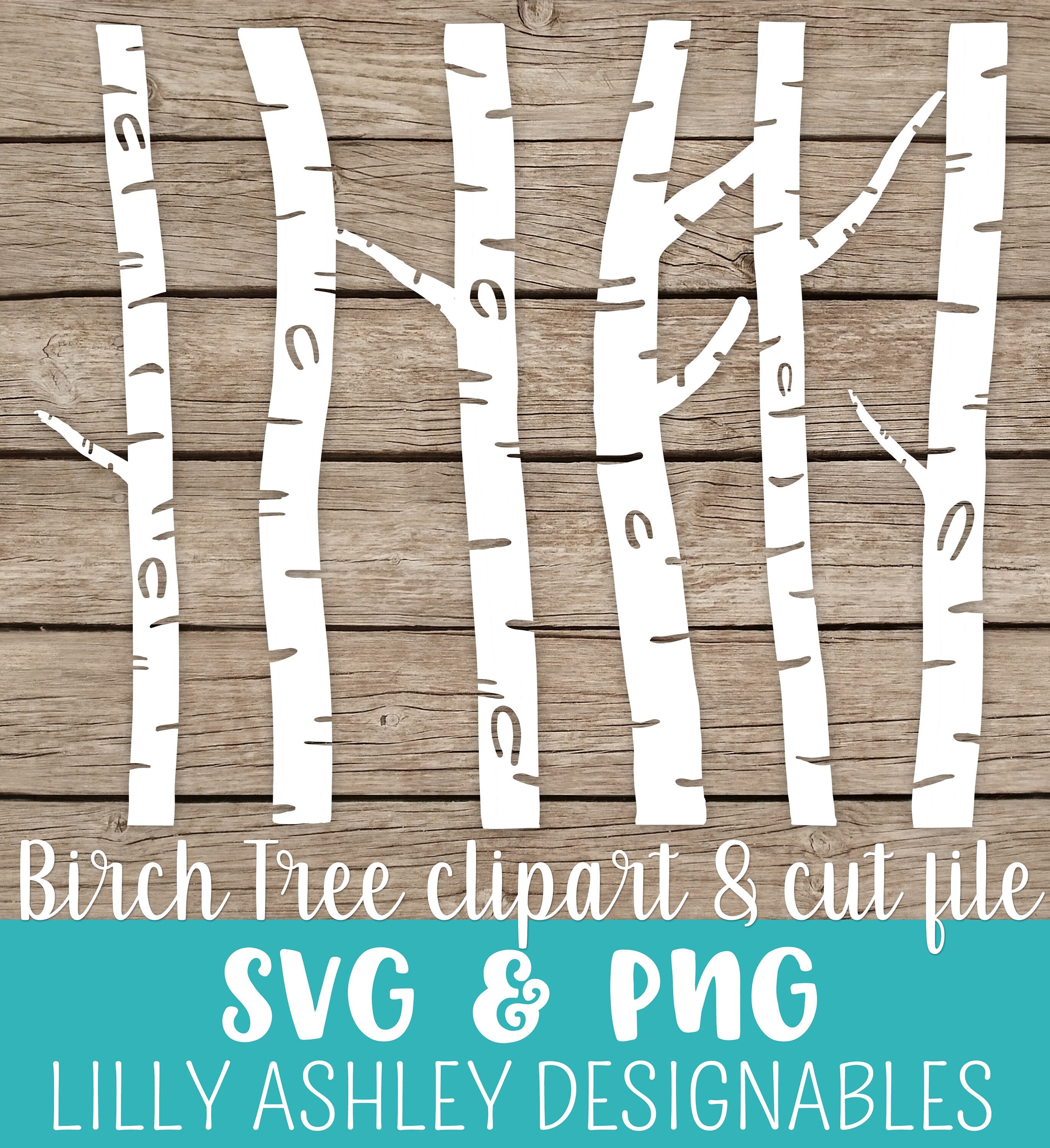 Birch Tree SVG Cut File Svg/png Formats. Birch Tree Clipart - Etsy