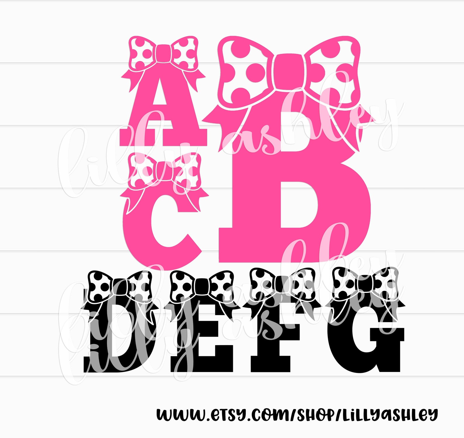 Cheer SVG Bow Letter Set A-Z. Svg & Png Formats. Cheer Bow Svg | Etsy