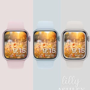 Floral Apple Watch Face, Watch Background, Womens Apple Watch Wallpaper ...