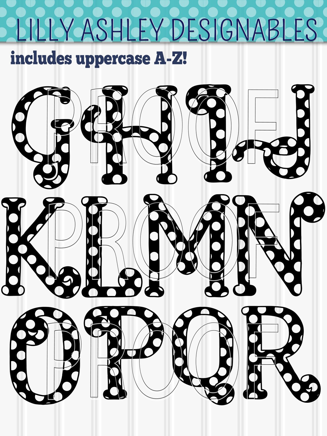 Monogram SVG Letter Set A-Z Uppercase Cutting Files - Etsy