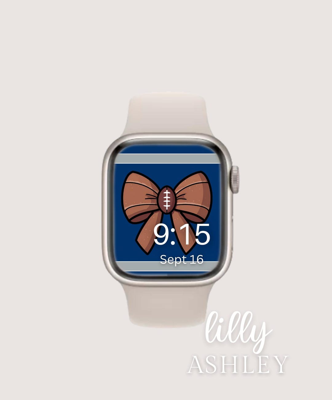 Football Watch Face, Sports Smart Watch Background, Bow Team Apple ...