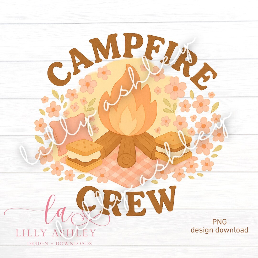 Campfire Crew PNG, Family Adventurer Sublimation Design, Happy Camper ...