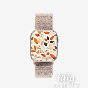 Fall Apple Watch Face, Watch Background, Womens Apple Watch Wallpaper ...