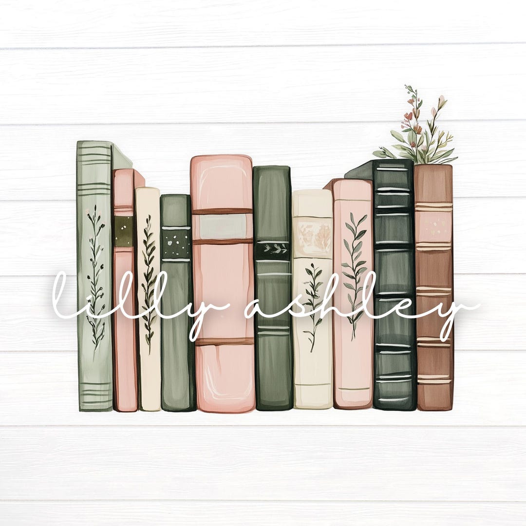 Floral Book Lover PNG Download | Cute Book Reading Clipart | Bookish ...