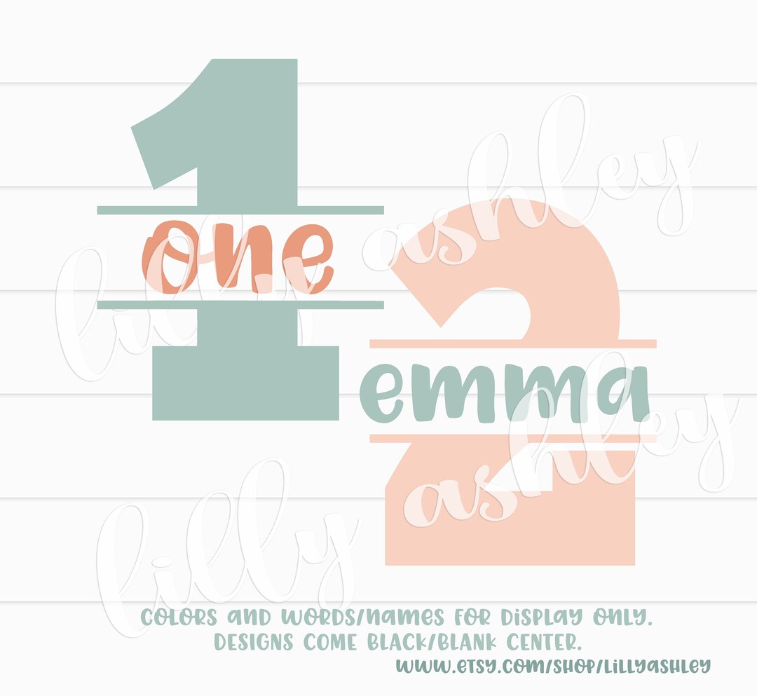 Split Number SVG & PNG Set 1-9 Downloadable. Commercial Use Approved ...