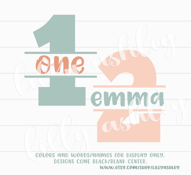 Split Number SVG & PNG Set 1-9 Downloadable. Commercial Use - Etsy