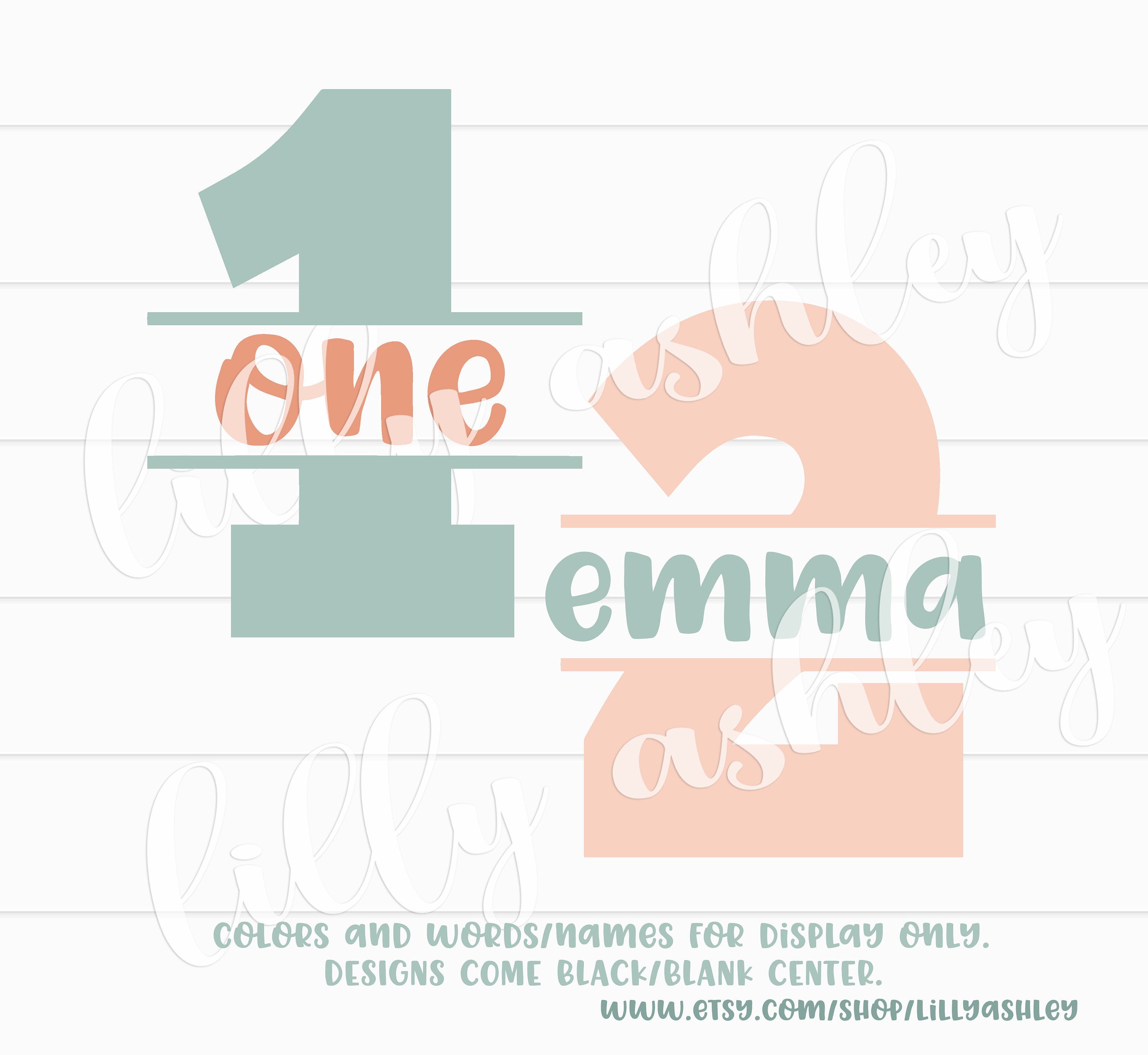 Split Number SVG & PNG Set 1-9 Downloadable. Commercial Use - Etsy ...