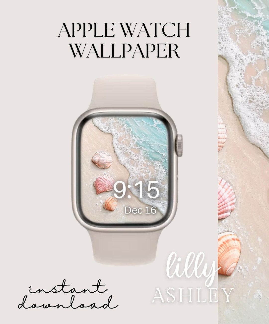 Beach Apple Watch Face , Summery Watch Background, Womens Apple Watch ...