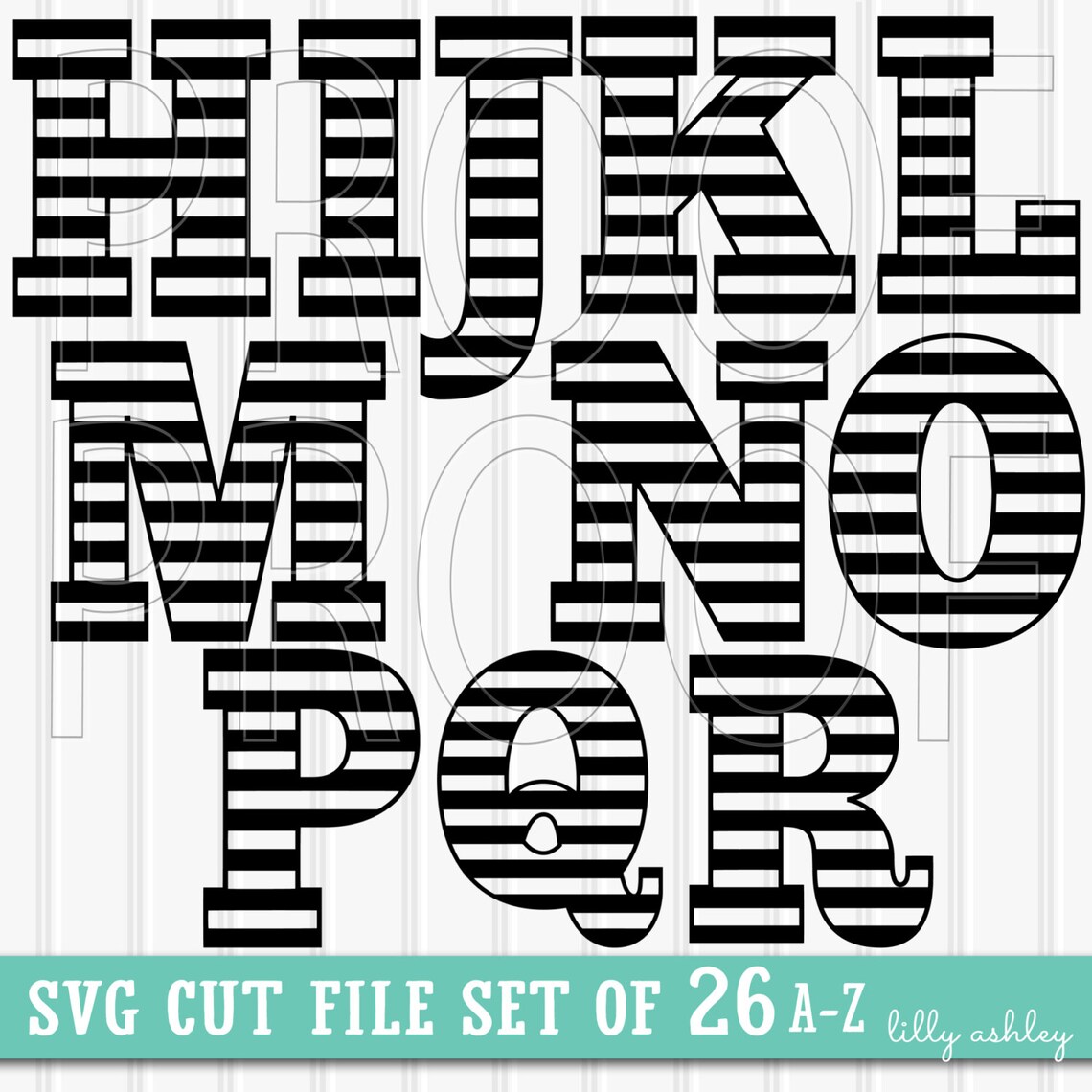 Letter SVG Files Set of 26--includes A Through Z Uppercase! SVG PNG ...