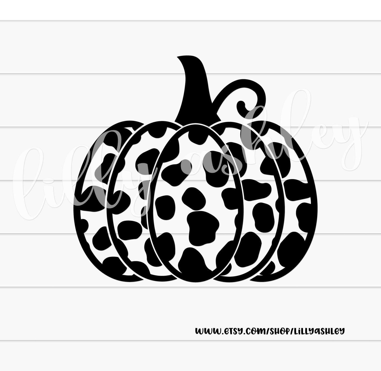 Cow Print Pumpkin SVG & PNG Design Cute Cow Print Pumpkin Svg - Etsy