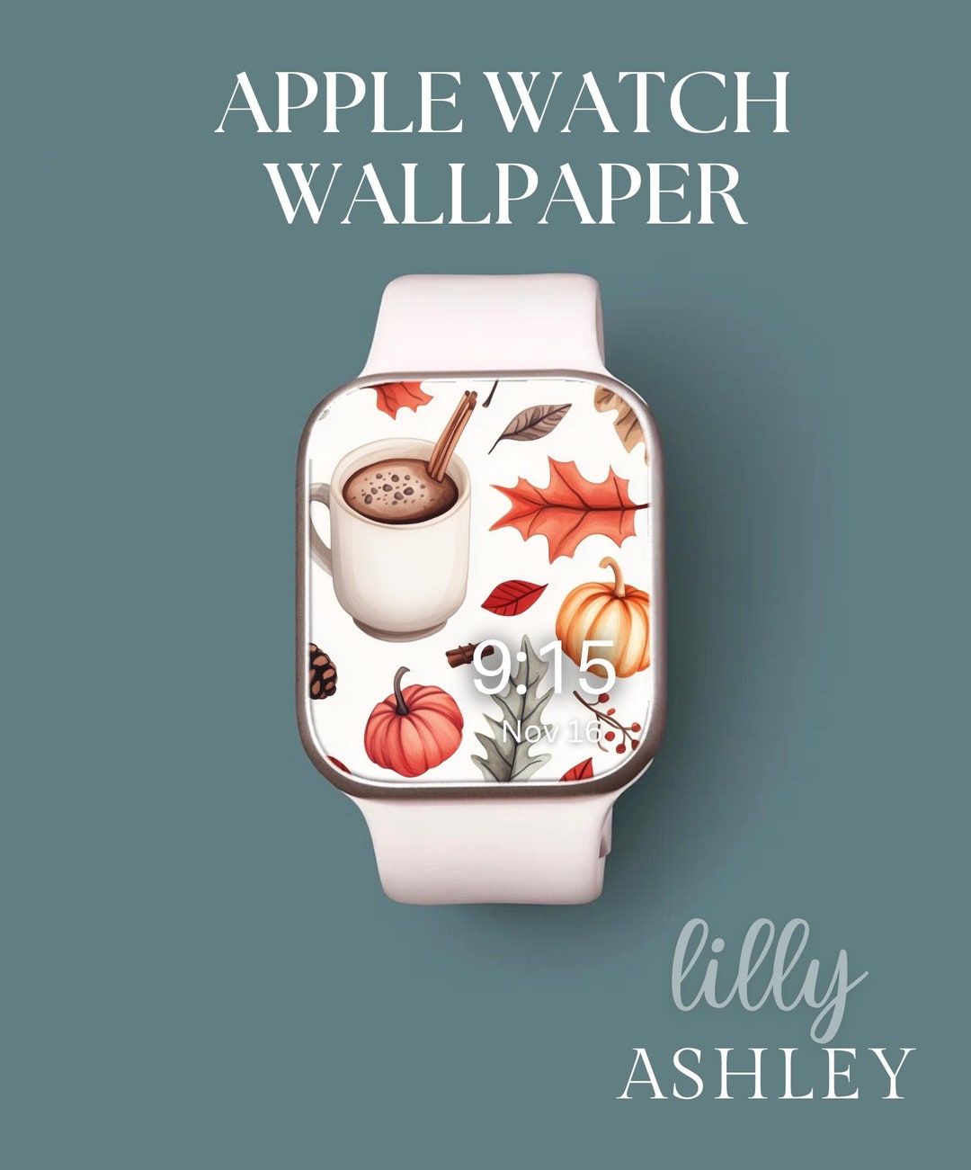 Cozy Fall Apple Watch Face, Watch Background, Womens Apple Watch ...