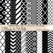 Digital Paper Pack of 20 Sale--12x12 JPG Digital Papers in Black and ...