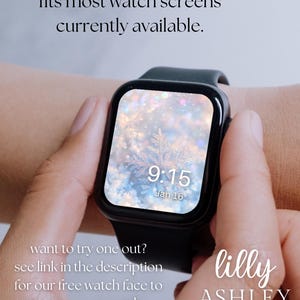 Winter Apple Watch Faces, Aesthetic Snowy Watch Background, Womens ...