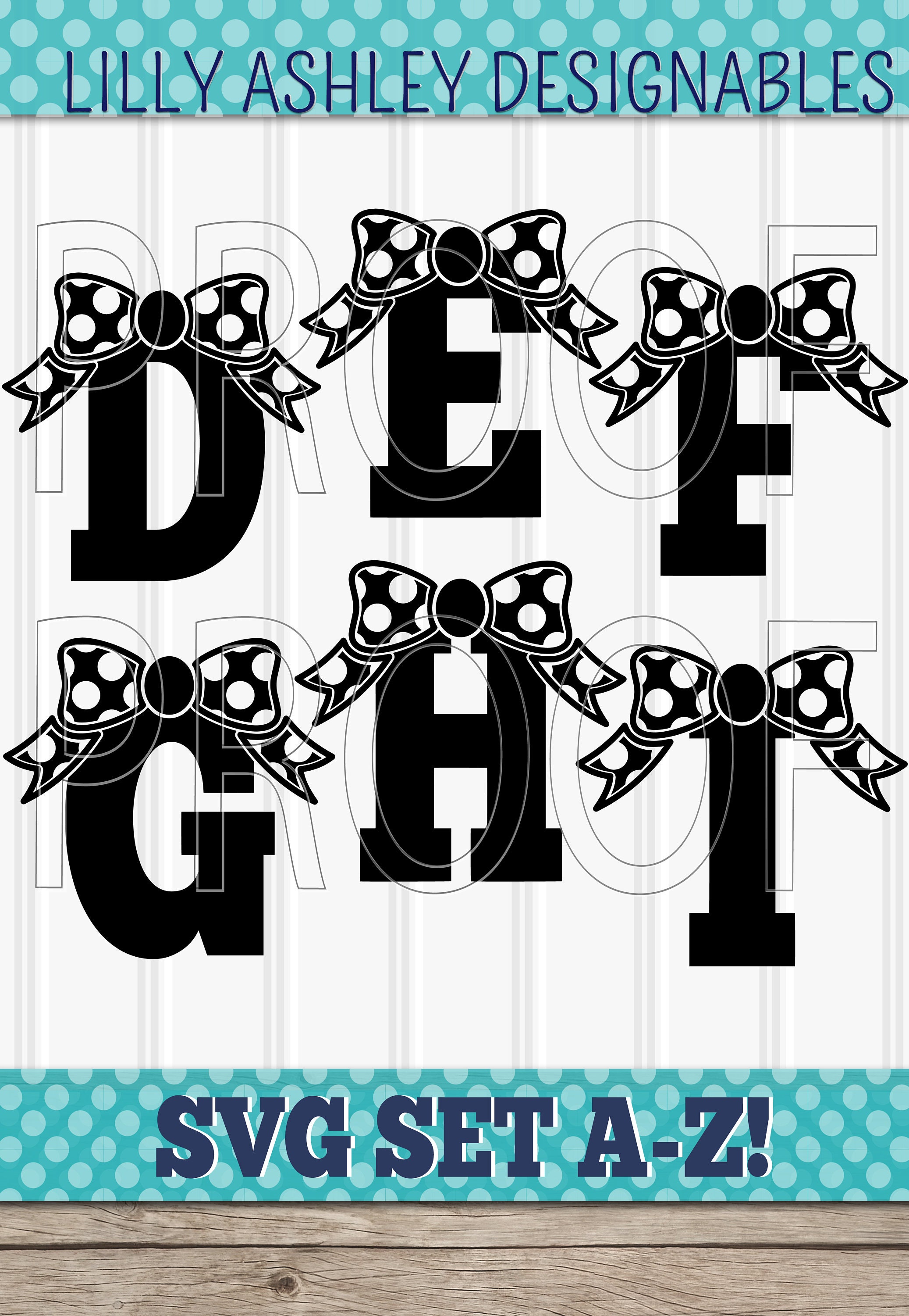 Monogram SVG Letter Set Uppercase A-Z Cutting Files | Etsy