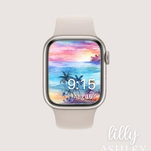 Beach Apple Watch Face , Tropical Waves Watch Background, Womens Apple ...