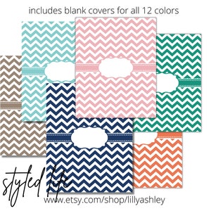 School Subject Binder Cover Printable SET 8.5x11 PDF Covers - Etsy