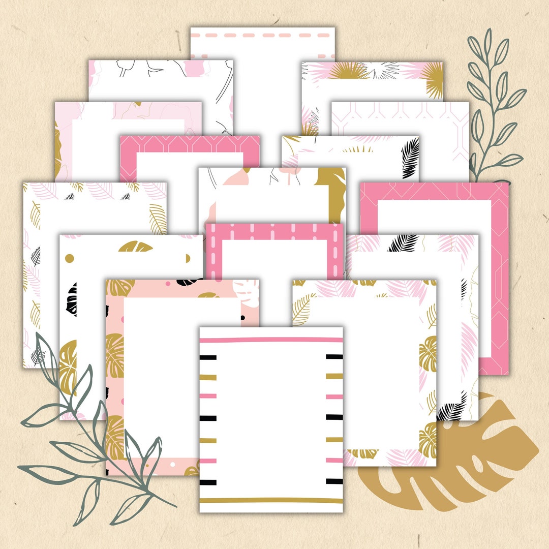 Border Paper Pack of 16PDF & PNG Files8.5x11 Downloadable - Etsy