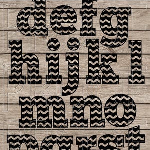 SVG Letter Cut File Set Includes Lowercase Letters A-Z and - Etsy