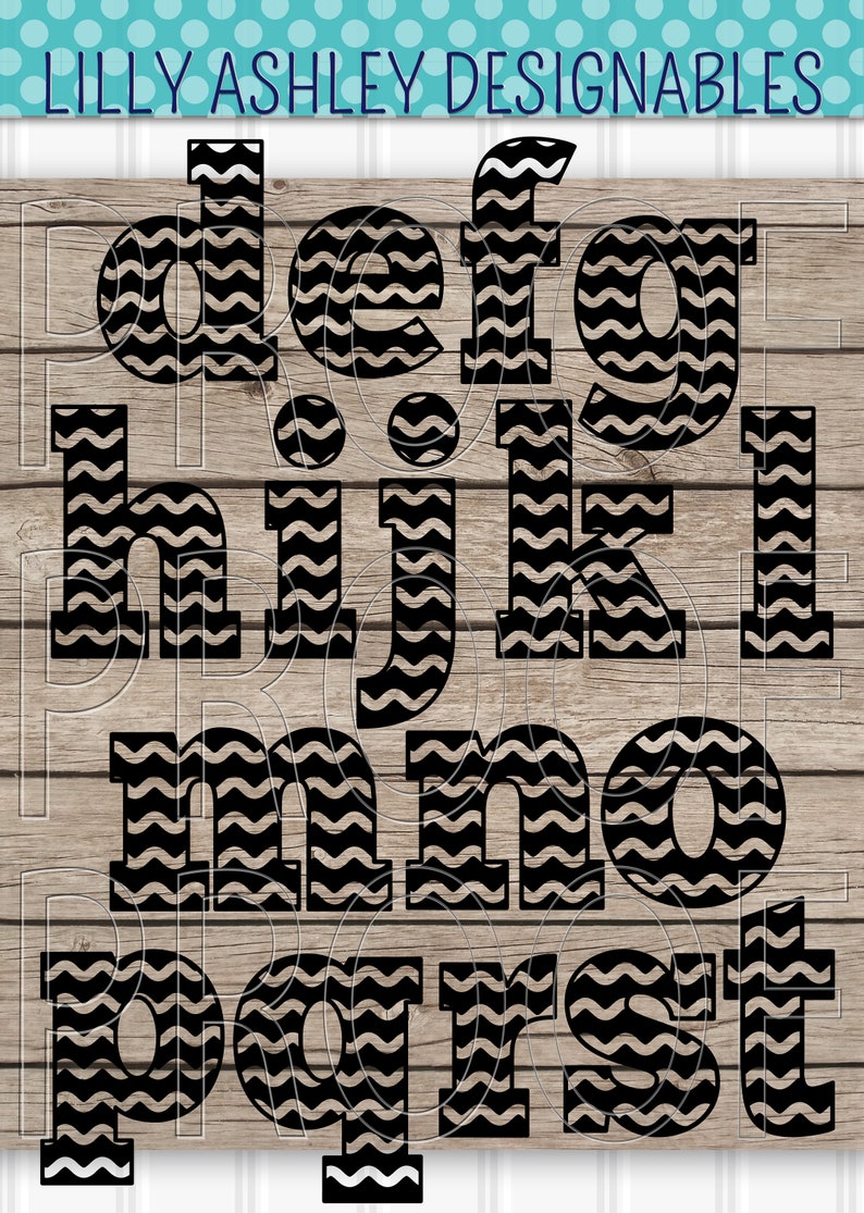 SVG Letter Cut File Set Includes Lowercase Letters A-Z and | Etsy