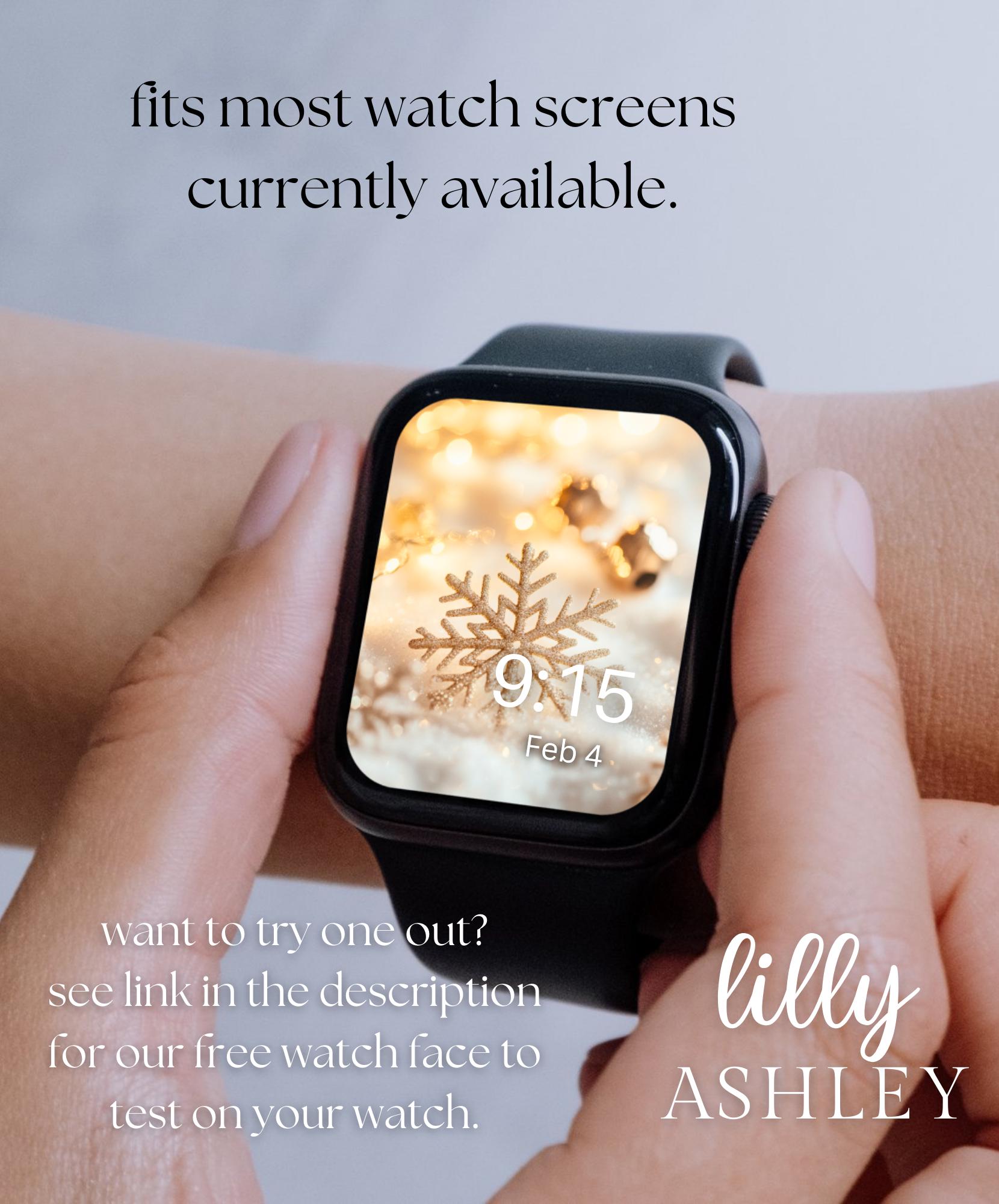Winter Apple Watch Face for the Holidays, Aesthetic Watch Background ...
