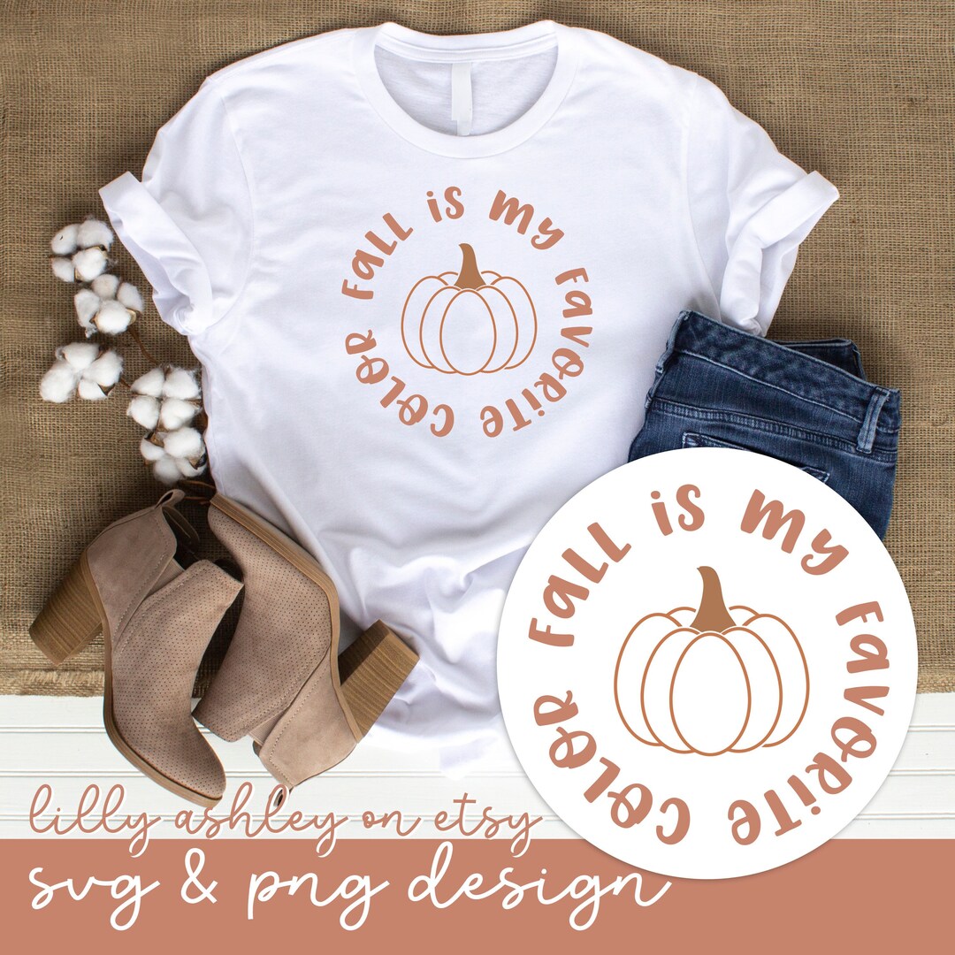 Fall Tshirt Design SVG & PNG Files. Downloadable Design for - Etsy