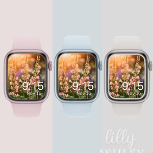 Floral Apple Watch Face , Earthy Watch Background, Womens Apple Watch ...