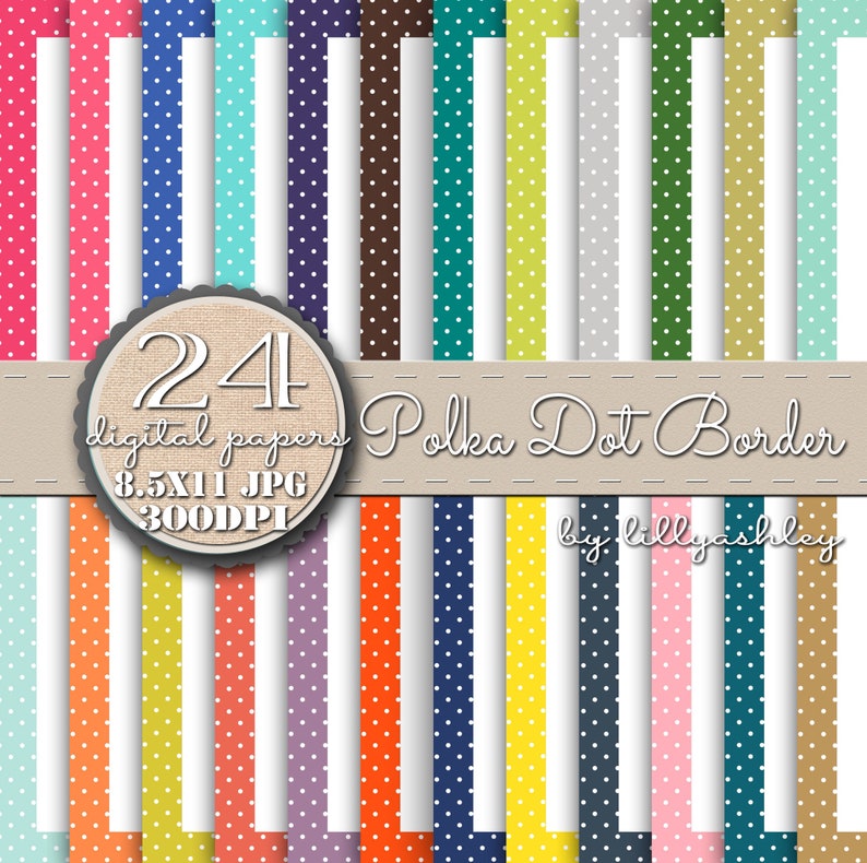 Bordered Paper Printable Borders Bundle of 24 Colors PDF & - Etsy