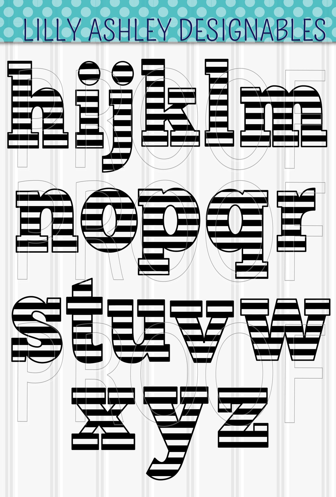 Letter SVG Files Set of 26includes Lowercase A Through Z | Etsy