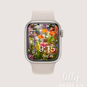 Wildflower Apple Watch Face , Watch Background, Womens Apple Watch ...
