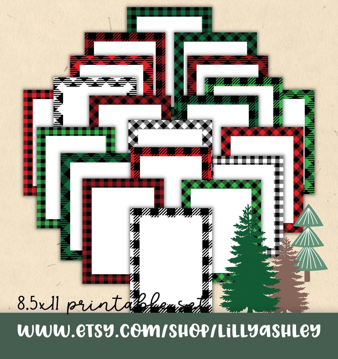 Paper With Borders Pack of 20-8.5x11-png Bordered Paper Printable ...