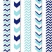 Printable Paper Pack of 5 Chevron Border Paper8.5x11 JPG & PDF ...