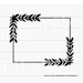 Rectangle Frame Border SVG PNG Leaf Border Rectangle Frame Laser Cut ...