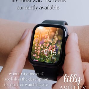 Floral Apple Watch Face , Earthy Watch Background, Womens Apple Watch ...