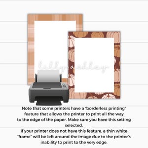 Border Paper Printable Paper Set--png Pdf-fall Border Classroom Borders ...