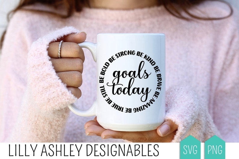 Goals SVG & PNG Downloadable Inspiration Svg Motivation Svg - Etsy