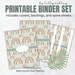 Binder Covers Printable Set of 8-with Backings and Spines PDF - Etsy