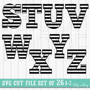 Letter SVG Files Set of 26--includes A Through Z Uppercase! SVG PNG ...