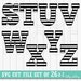Letter SVG Files Set of 26--includes A Through Z Uppercase! SVG PNG ...